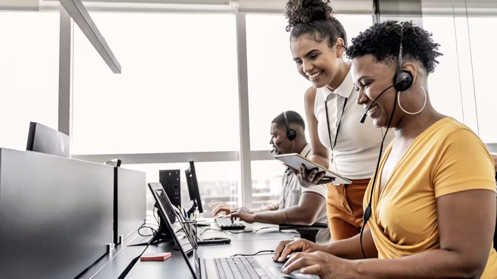 What are the highest position in call center? | FlashMob Computing